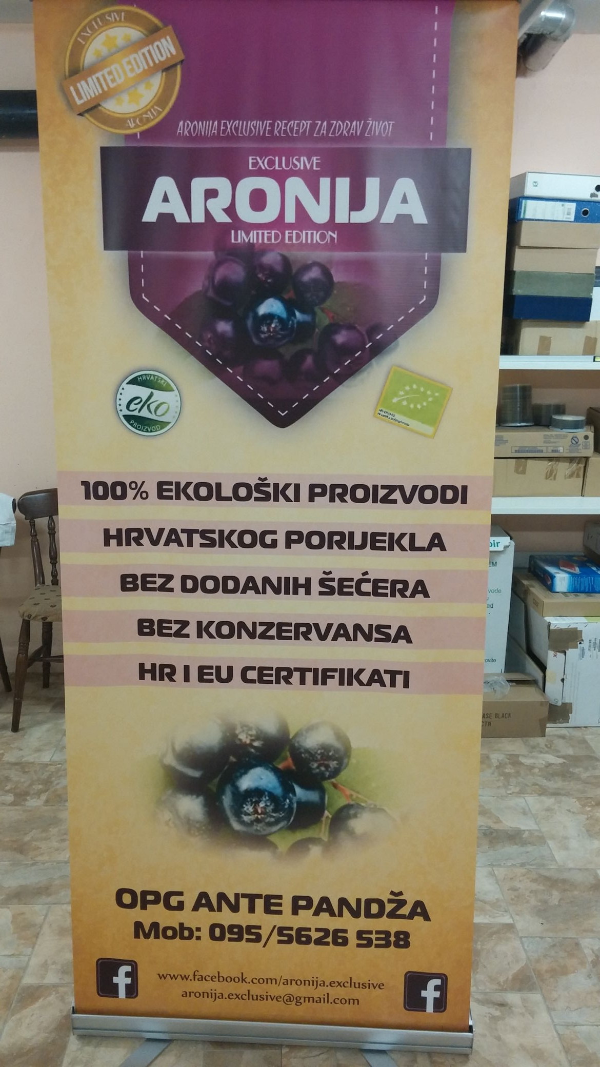 Roll-up banner / Stalci - Eurotisak - Tiskara Zagreb