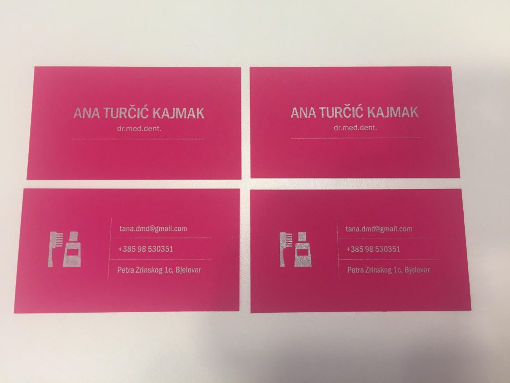 Vizitke sa Pantone bojom - Eurotisak - Tiskara Zagreb